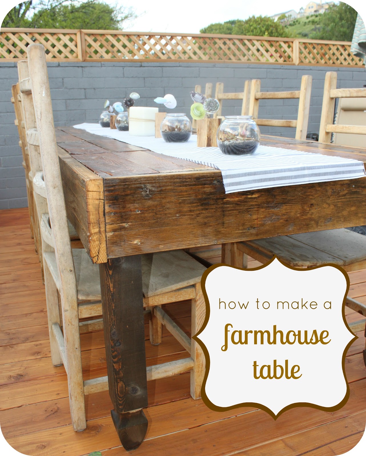 How To Make A Rustic Farmhouse Table